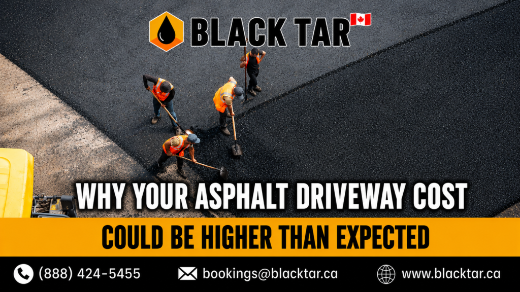 Why Asphalt Driveway Costs Are Higher Than Expected - Black Tar ...